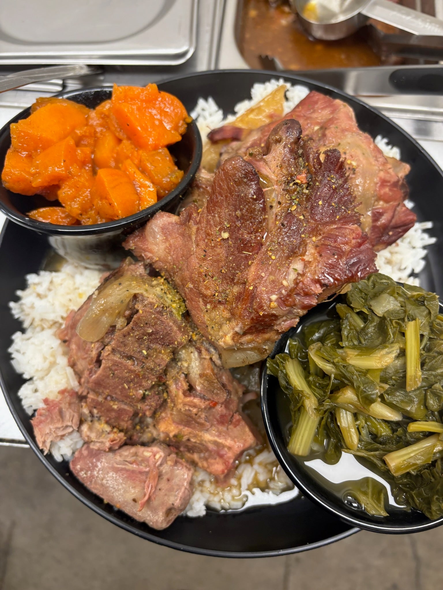 Old School Neckbones & Rice | Sweet Cheeks Soul Cafe & Dessert Bar